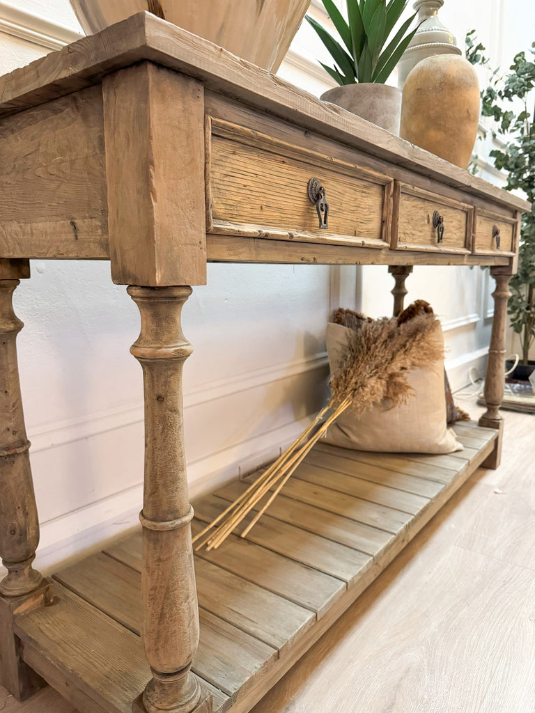 Normandy 3 Drawer Console Table – Moy Furniture Centre